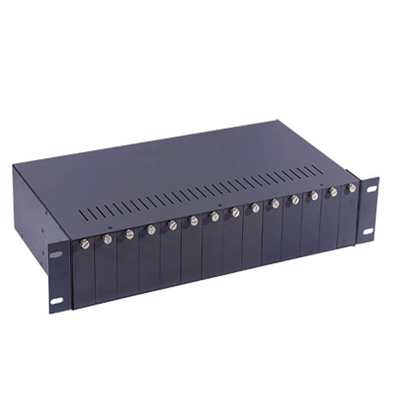rack-mounted chassis for unmanaged media converters fiber optic ...