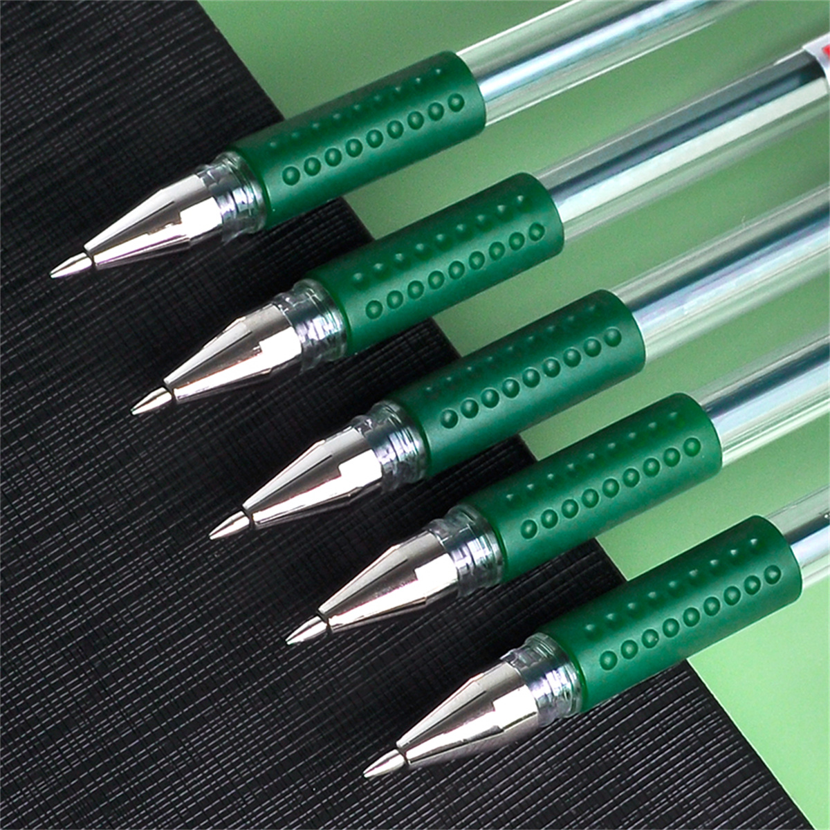 3/6/12pcs low-priced classic green ballpoint pen with smooth writing ...