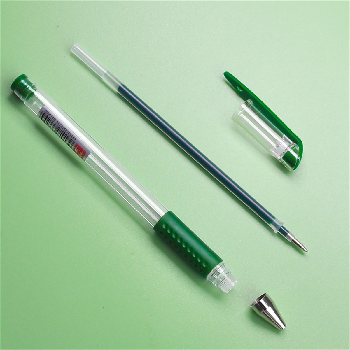 3/6/12pcs low-priced classic green ballpoint pen with smooth writing ...