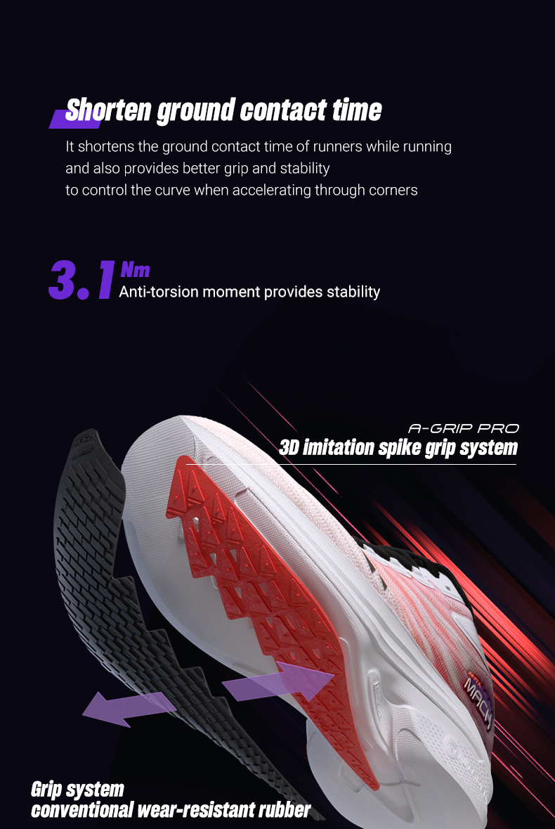 ANTA Men Mach 4 Running Shoes Professional Racing Durable Training ...