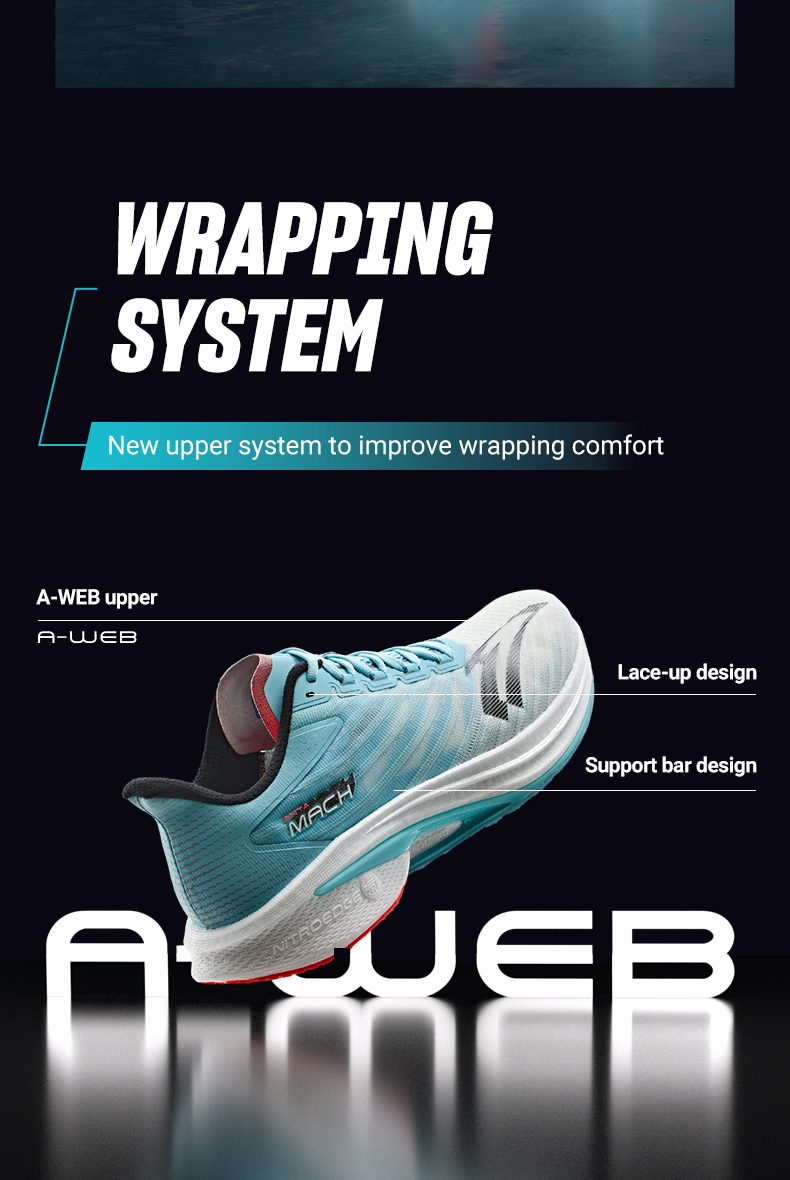 ANTA Men Mach 4 Running Shoes Professional Racing Durable Training ...