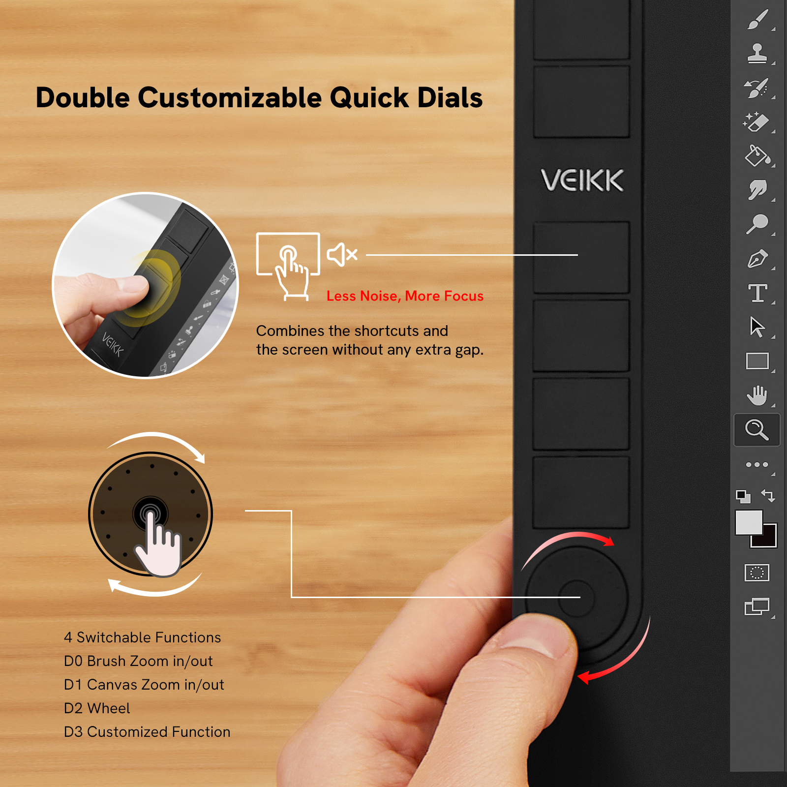 VEIKK VK2200 Pro Electronic Drawing Board Pen Display Graphic Monitor ...