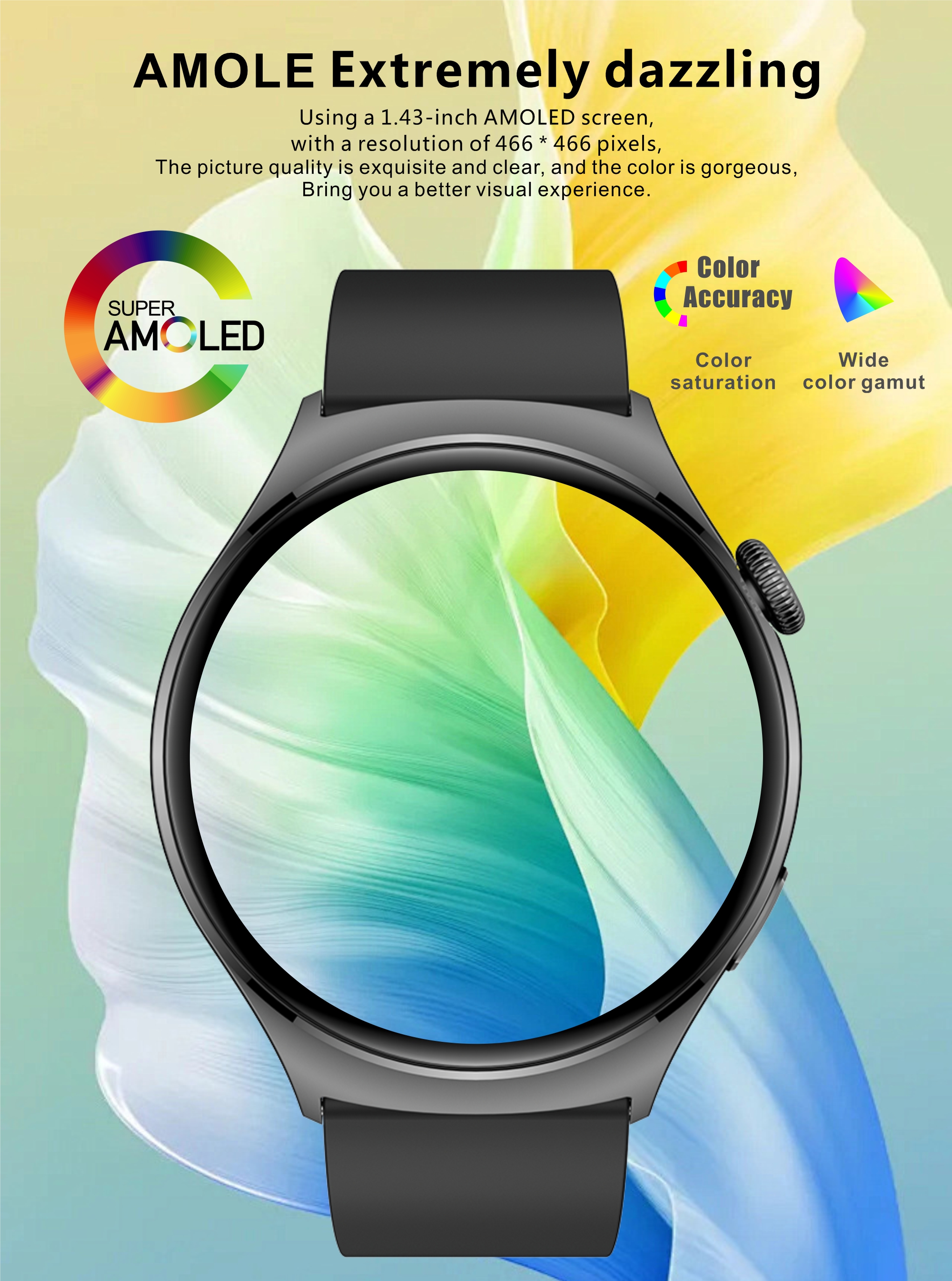 Aolon Mars R3 Smart Watch Original AMOLED Always On Display 200+ Watch ...