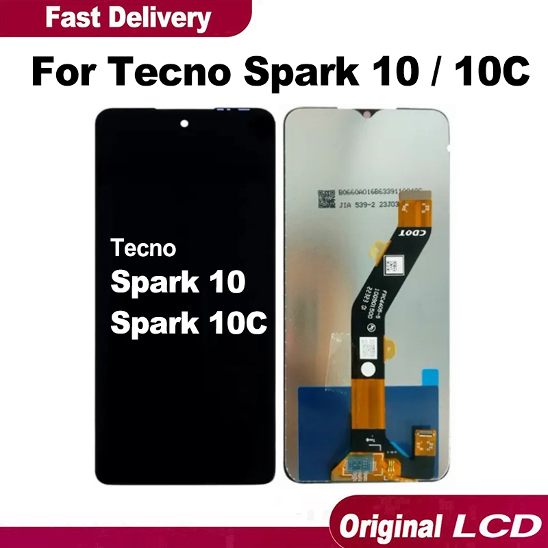 Original For Tecno Spark 10 Pro KI7 LCD with Frame Display Touch Screen ...