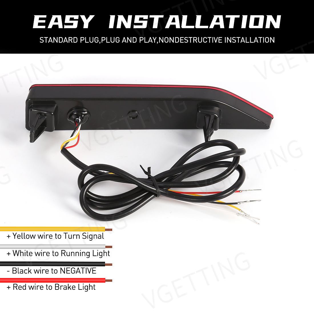 LED Bumper Light For Toyota Veloz 2021-2023 3-in-1 Functions 12V Brake ...