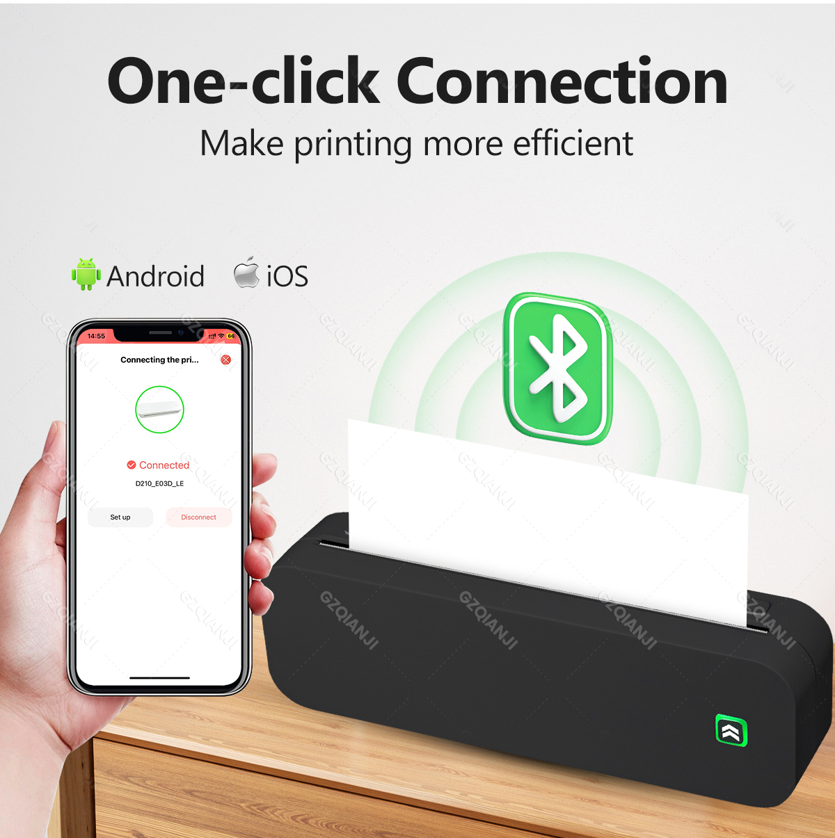 Marklife D210 Tattoo Printer Wireless Bluetooth Thermal Printer Tattoo Transfer Maker | Shopee ...