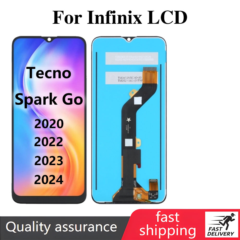 Original Tecno Spark Go 2020 2021 2022 2023 2024 LCD Display Touch Screen Digitizer Full Set ...