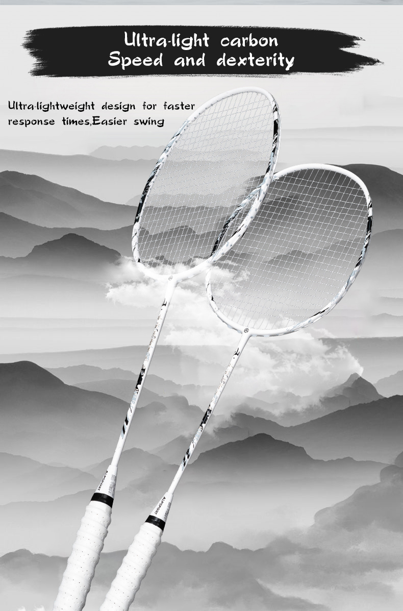 ALPSPORT New SS 4U 100% Full Carbon Fiber Pro Racket Badminton Original ...