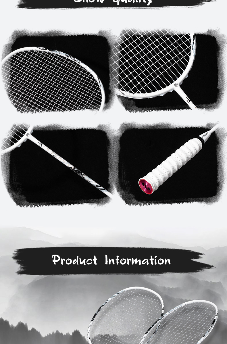 ALPSPORT New SS 4U 100% Full Carbon Fiber Pro Racket Badminton Original ...