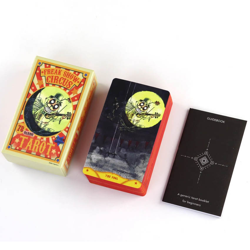 Freak Show Circus Tarot Deck 78 Pcs Paper Manual Card Games | Shopee ...