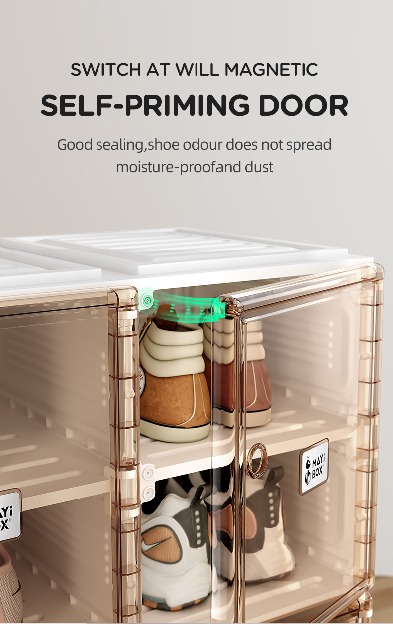 ANTBOX Foldable Shoe Box Racks Shoe Cabinets Shoes Storage Organisers ...