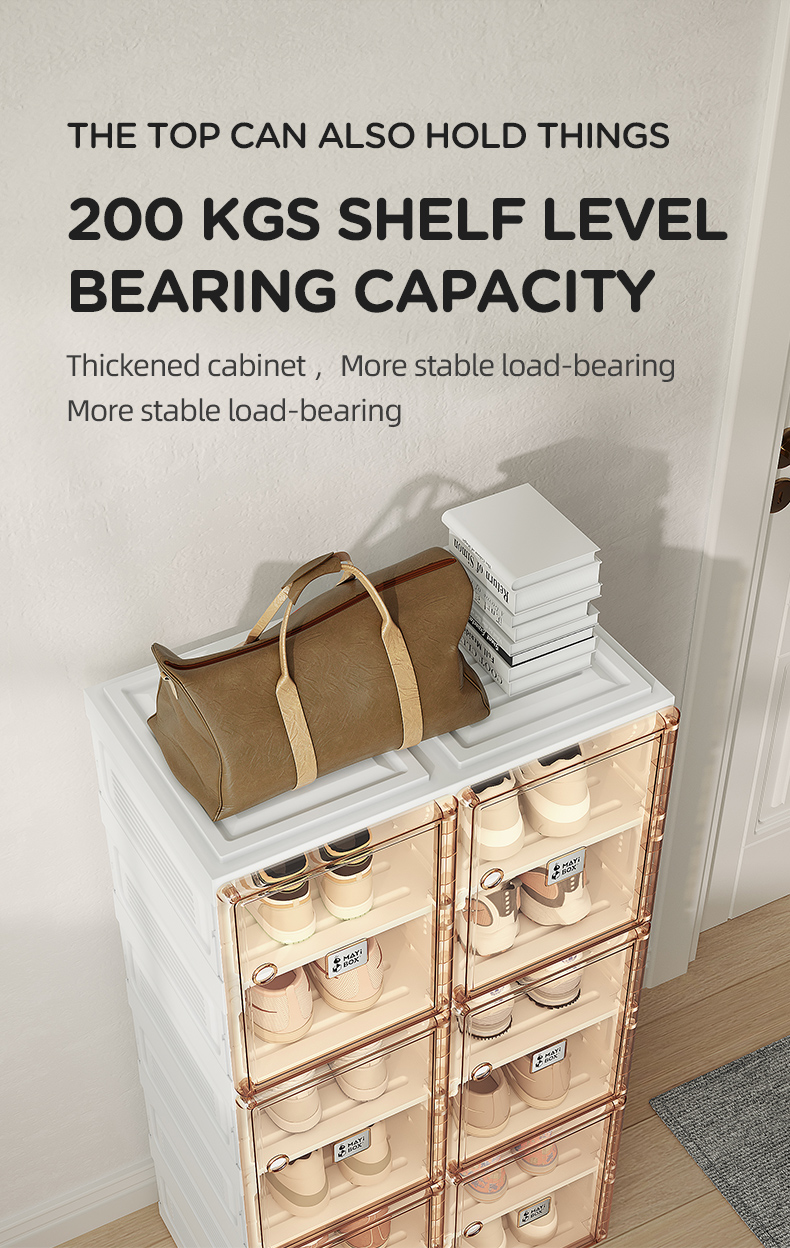 ANTBOX Foldable Shoe Box Racks Shoe Cabinets Shoes Storage Organisers ...