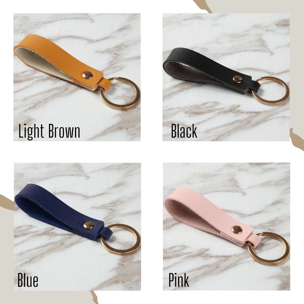 PERSONALIZED LEATHER KEYCHAIN | CUSTOM NAME | IDEA GIFT MURAH | Shopee ...