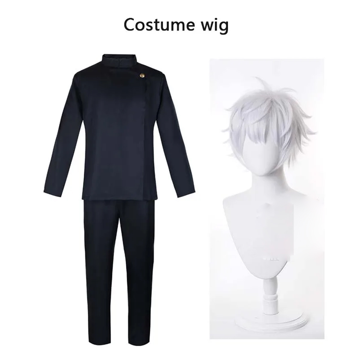 Anime S2 Gojo Satoru Cosplay Costume Dark Blue High School Uniform Role ...