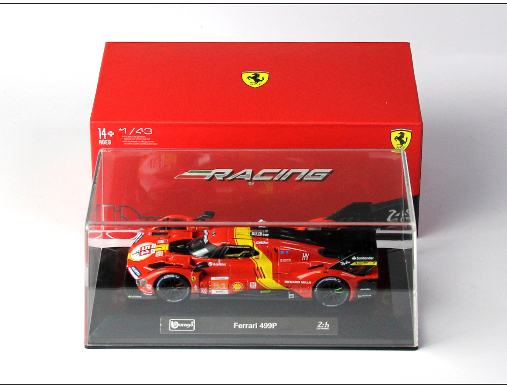Bburago 1:43 Ferrari 499p#51 24H Le Mans Rally Champion Racing Car Diecast Model Toy Collection ...