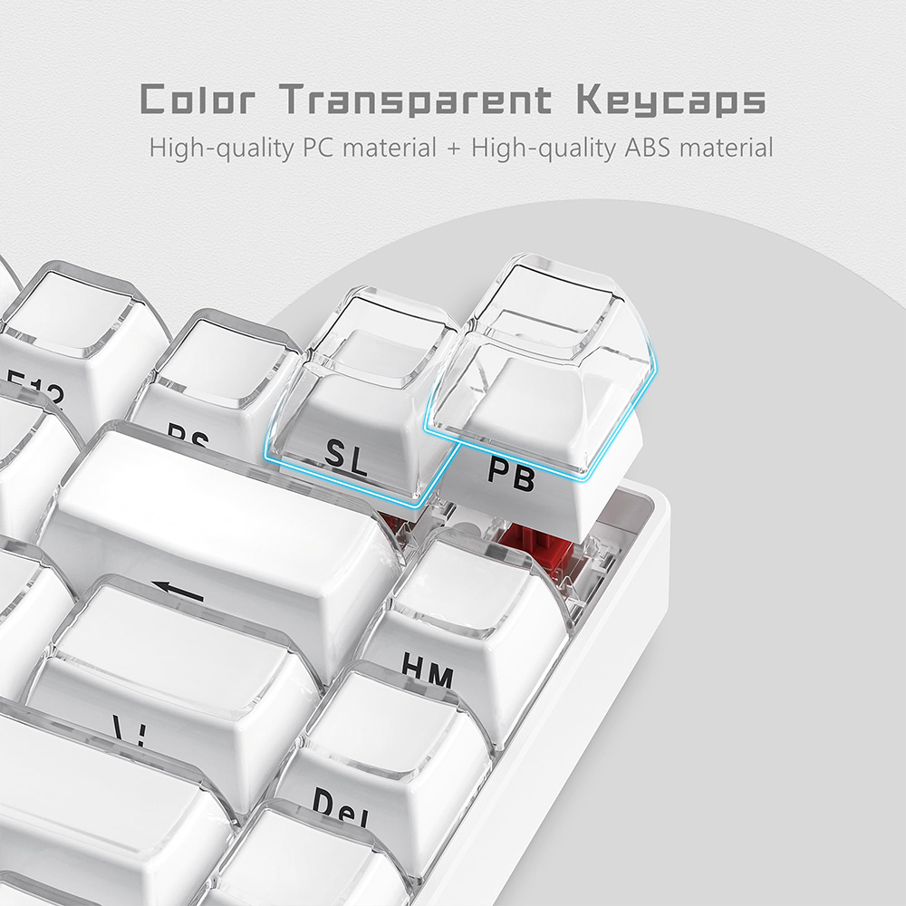 Crystal Jelly Keycaps 113Keys Side Printed Keycaps OEM Profile Custom ...