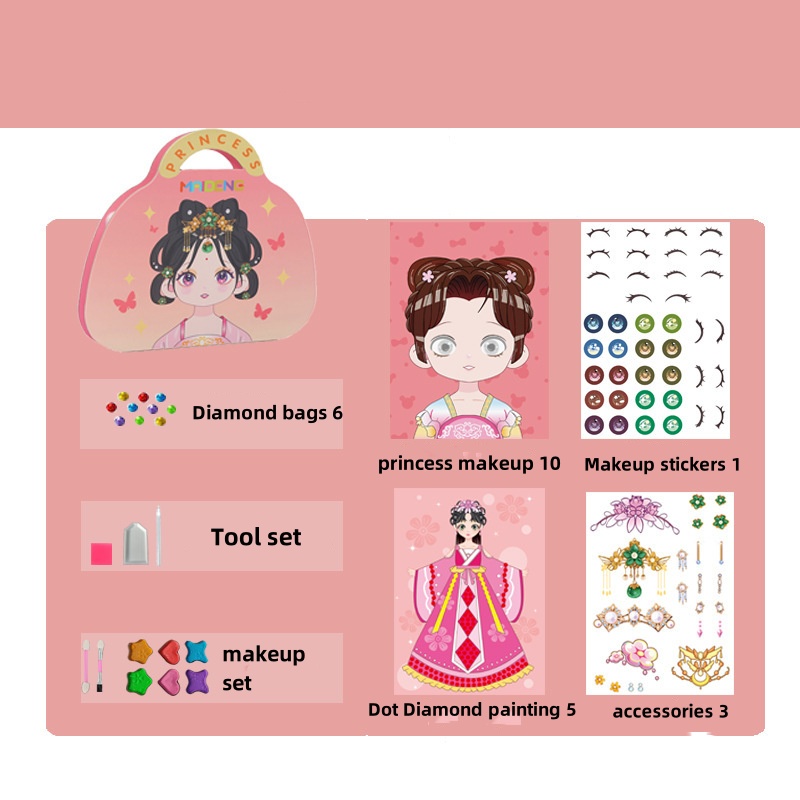 Sticker Book Dress Up Paper Doll for Kids Girls Sticker Toy Sticker ...