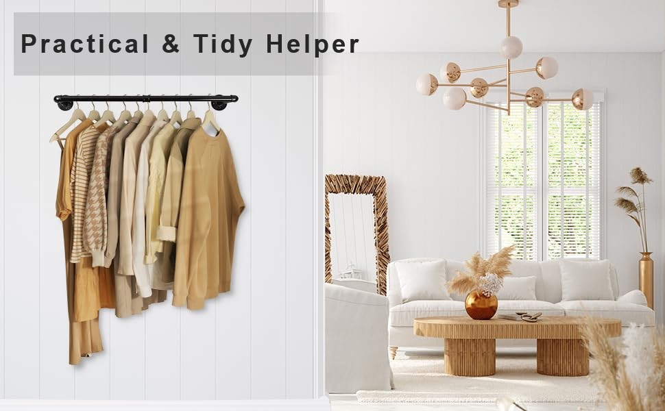 Wall Clothes Rack Clothes Drying Rack Space-saving Wall Mounted ...