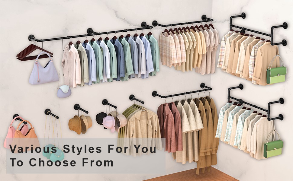 Wall Clothes Rack Clothes Drying Rack Space-saving Wall Mounted ...