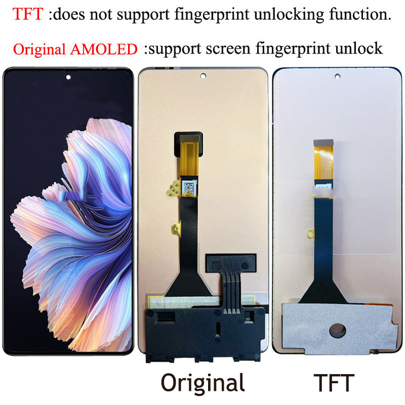 AMOLED / TFT 6.67 Inch Black For Tecno Camon 20 Premier CK9n CK9 LCD Display Touch Screen ...