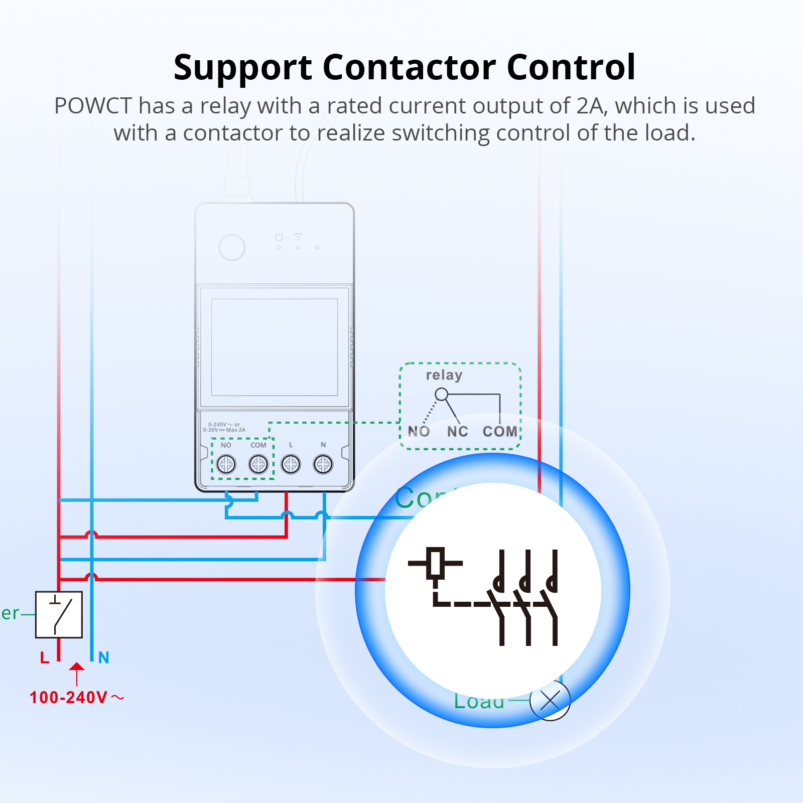 SONOFF POWCT 100A Max WiFi POW Ring Smart Power Meter Split CT Sensor ...