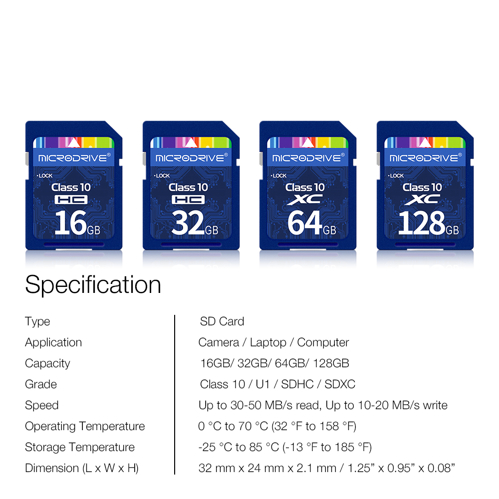 Red MicroSD Card 32GB-256GB U3 Class 10 - High Speed 4K TF Card for ...