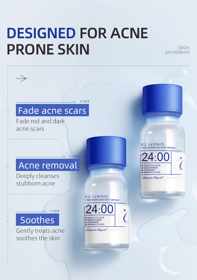 ICE LERSKIN Acne Essence Salicylic Acid Anti-acne Serum Lighten Acne ...