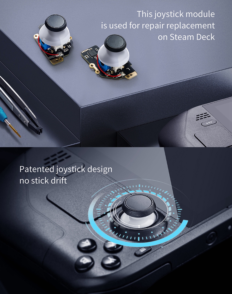 GuliKit Electromagnetic Joystick Module for Steam Deck OLED/Steam Deck ...