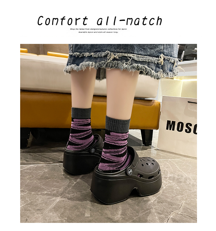 【Affordable】Korean Fashion Crosc For Women High Wedge EVA 9cm/3.5inch ...