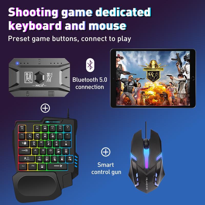 Mobile Controller for pc Gaming One-Handed Gaming Keyboard With Mouse ...