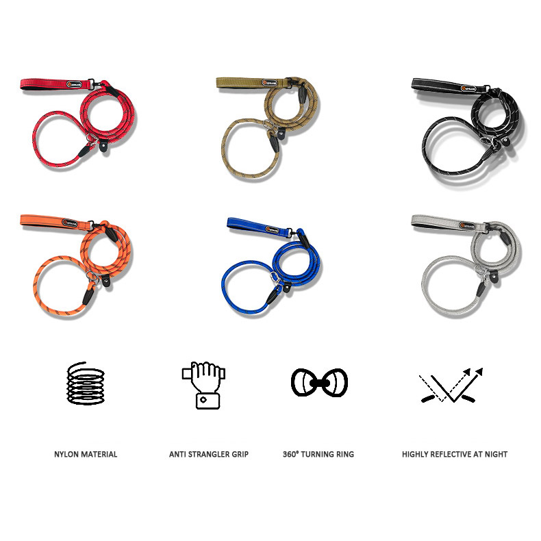 Adjustable Pet Dog Collar Leash Dog Nylon P Leash Pet Durable ...