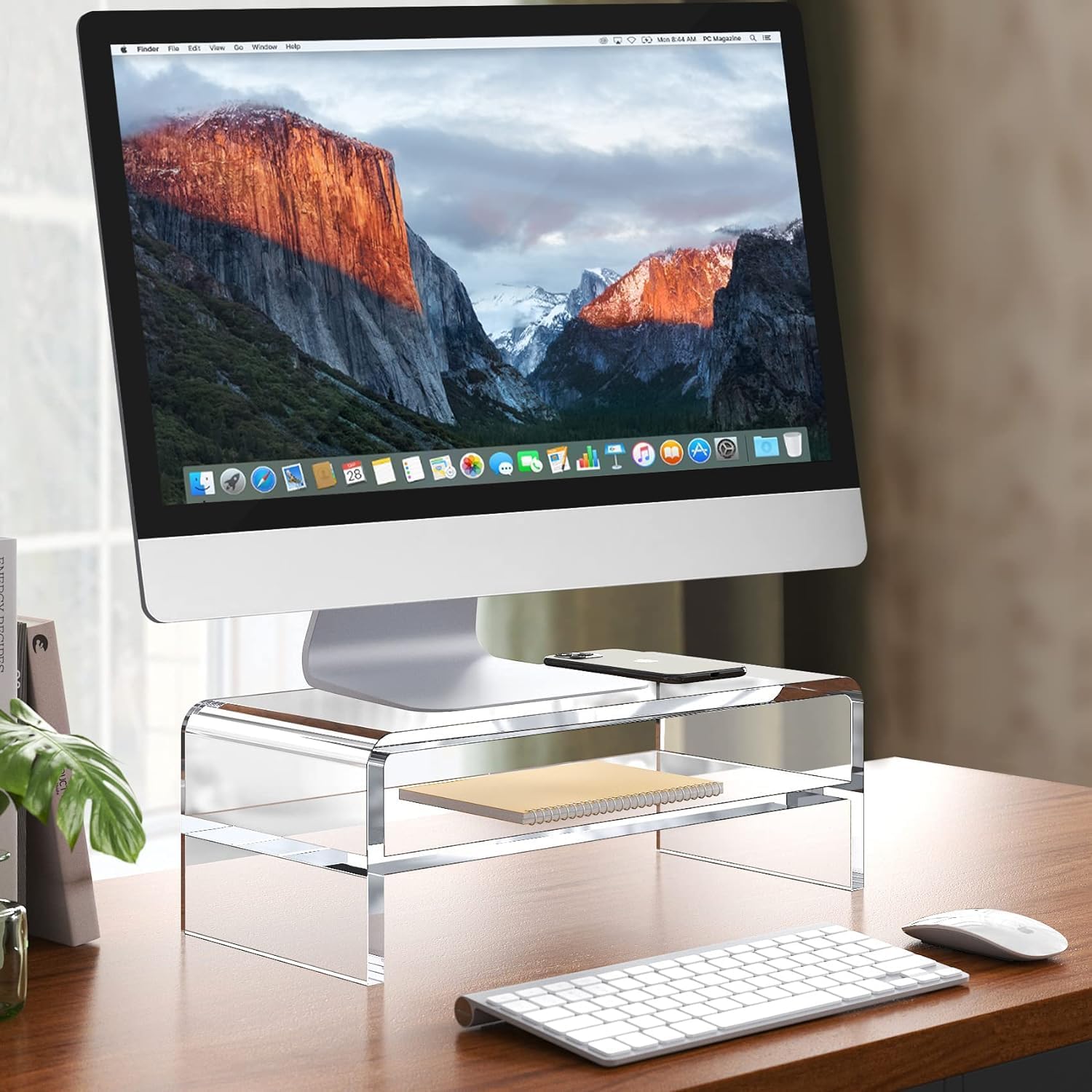 Acrylic Computer Monitor Laptop TV Stand Riser 12MM Thickness | Shopee ...