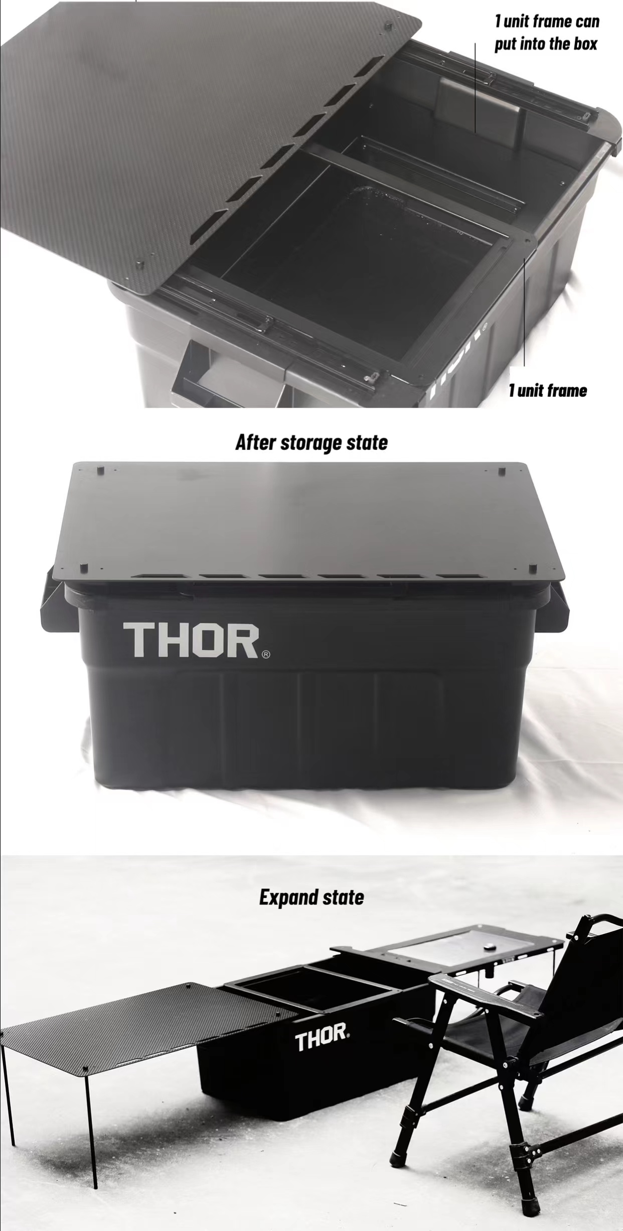 Outdoor Outdoor Camping Equipment Accessories, THOR Box Table IGT ...