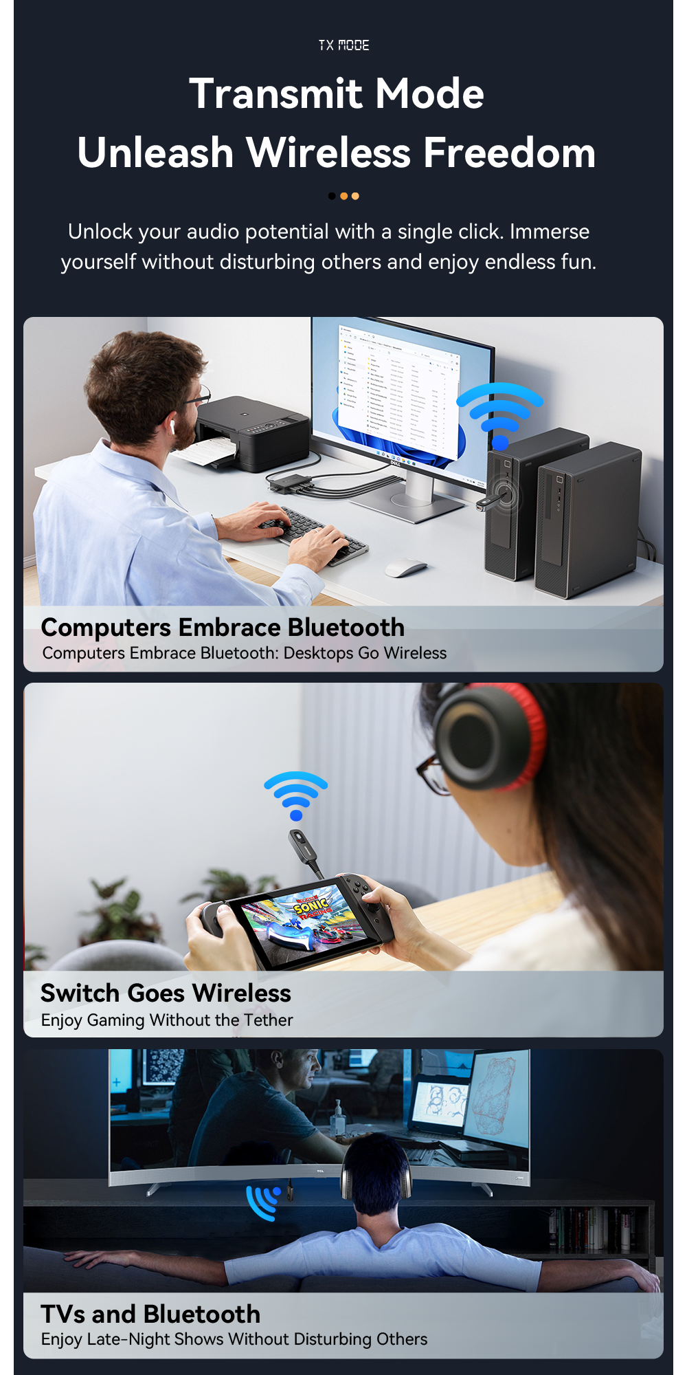 Essager Type C 3.5Mm Bluetooth Receiver Supports Microphone 5.1Wireless ...