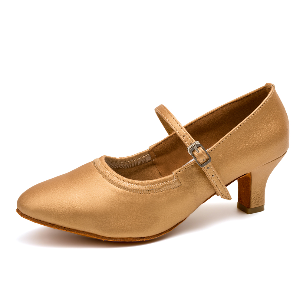 [Ready Stock] Mid Heel Leather Modern Latin Dance Shoes Women's Tango ...