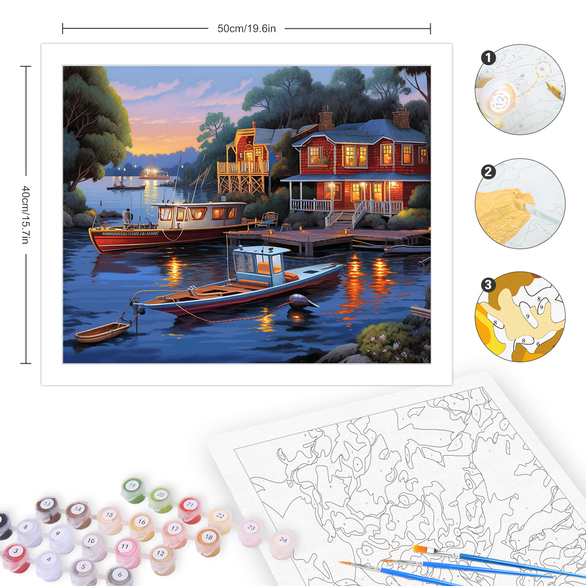 RUOPOTY Oil Paint By Numbers Original gifts Picture Paint Beautiful ...