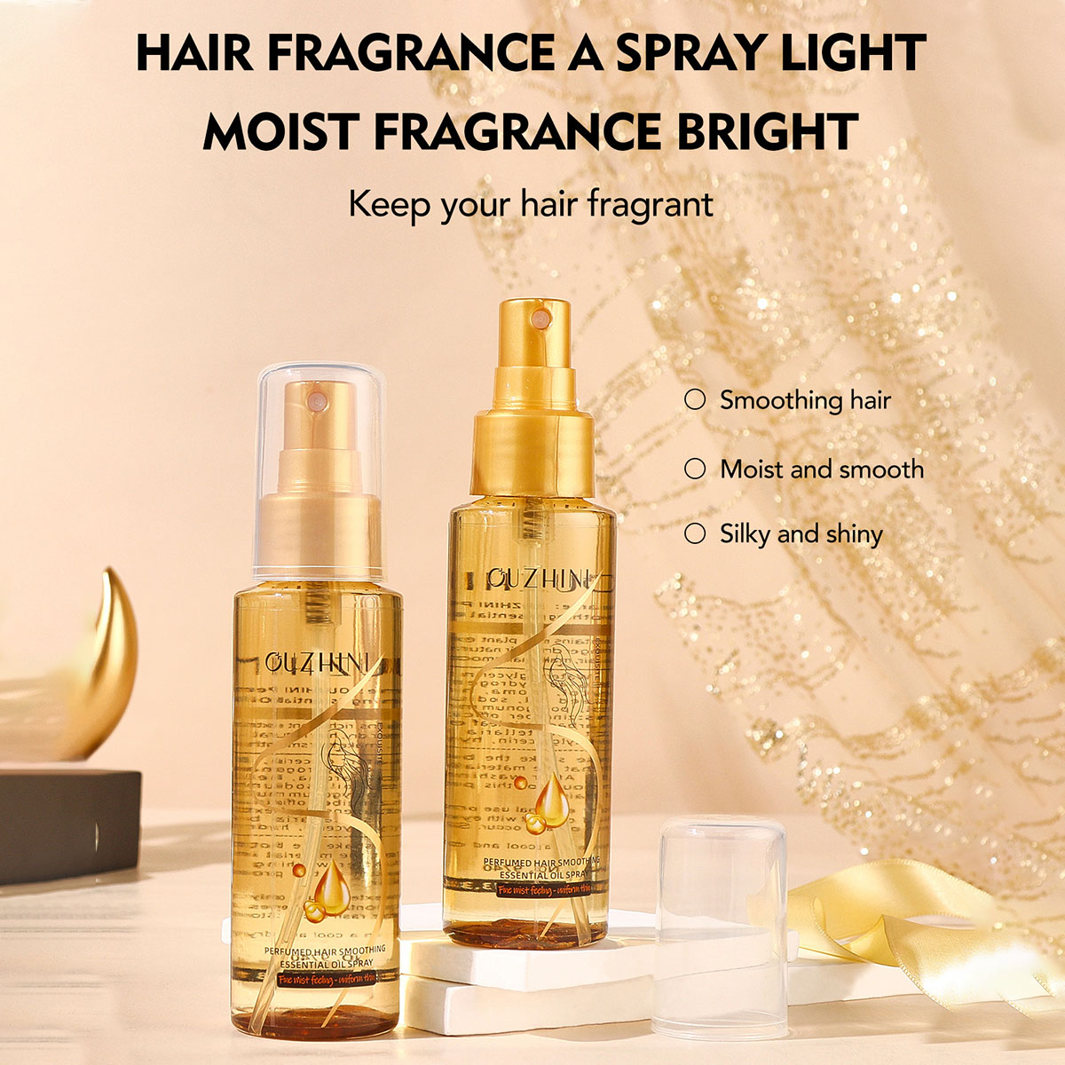 100ml Hair Care Essence Oil Spray Moisturizing Smoothing Improve Frizz ...