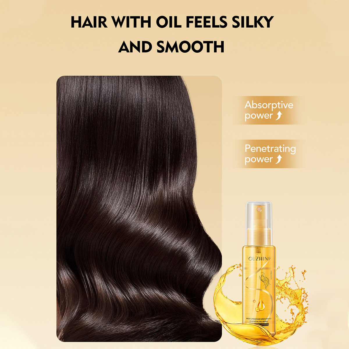 100ml Hair Care Essence Oil Spray Moisturizing Smoothing Improve Frizz ...