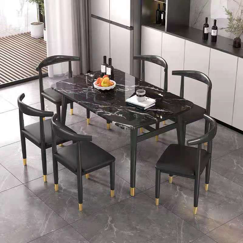 BBG Solid Wood Dining Table Set with Chair 120*60CM Modern Simple ...