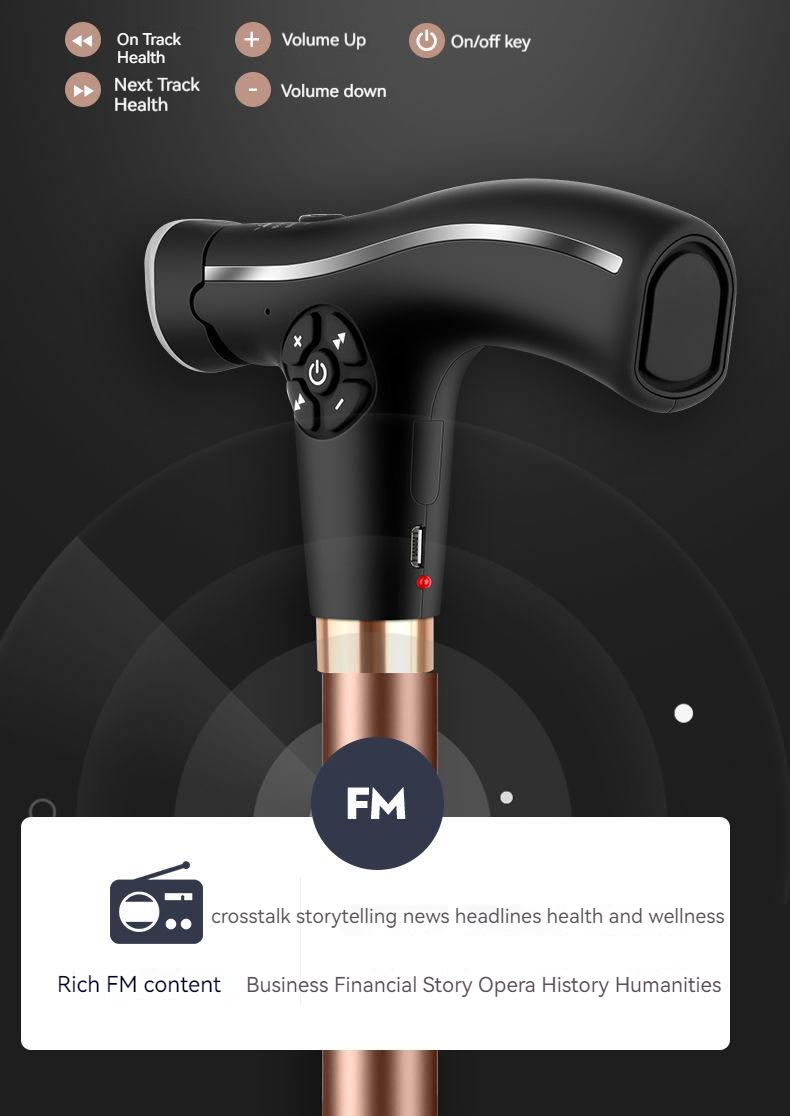 Multifunctional 2-in-1 cane chair stool cane stable four legged anti ...