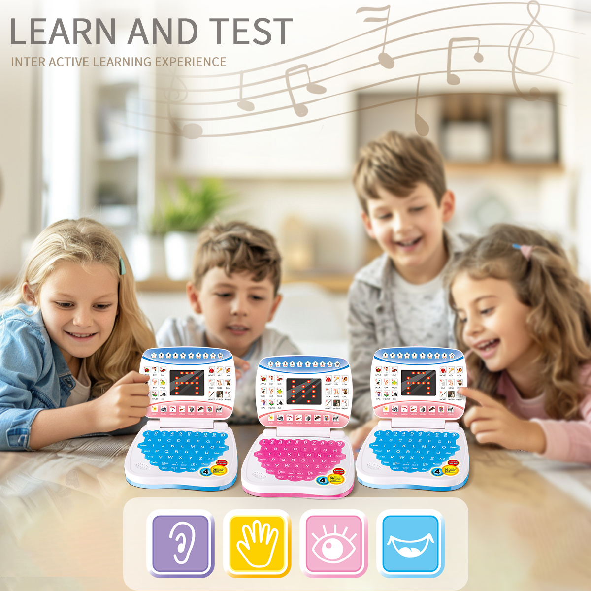 Educational Tablet Computer Toys for Kids,LED Screen Mini Learning ...