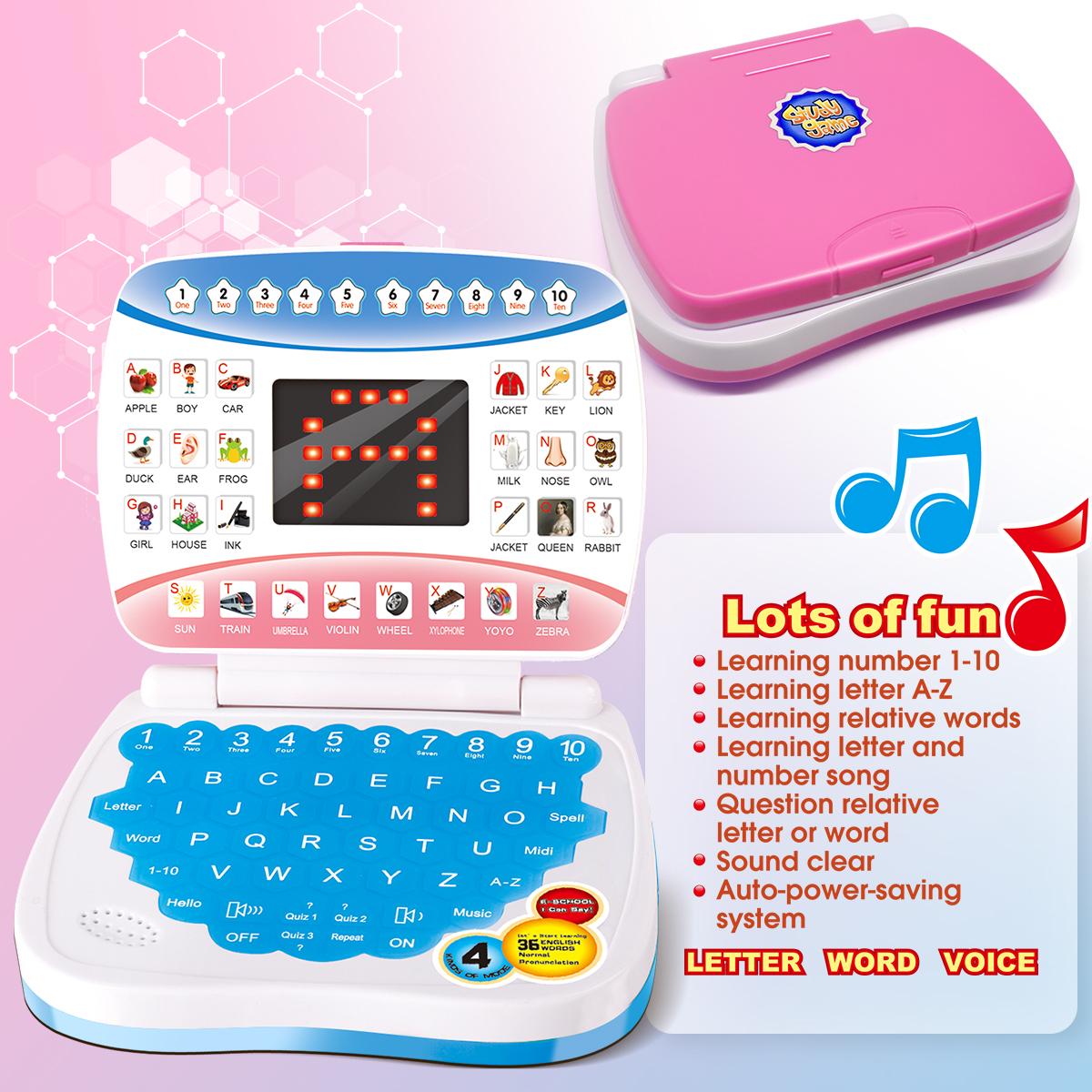 Educational Tablet Computer Toys for Kids,LED Screen Mini Learning ...