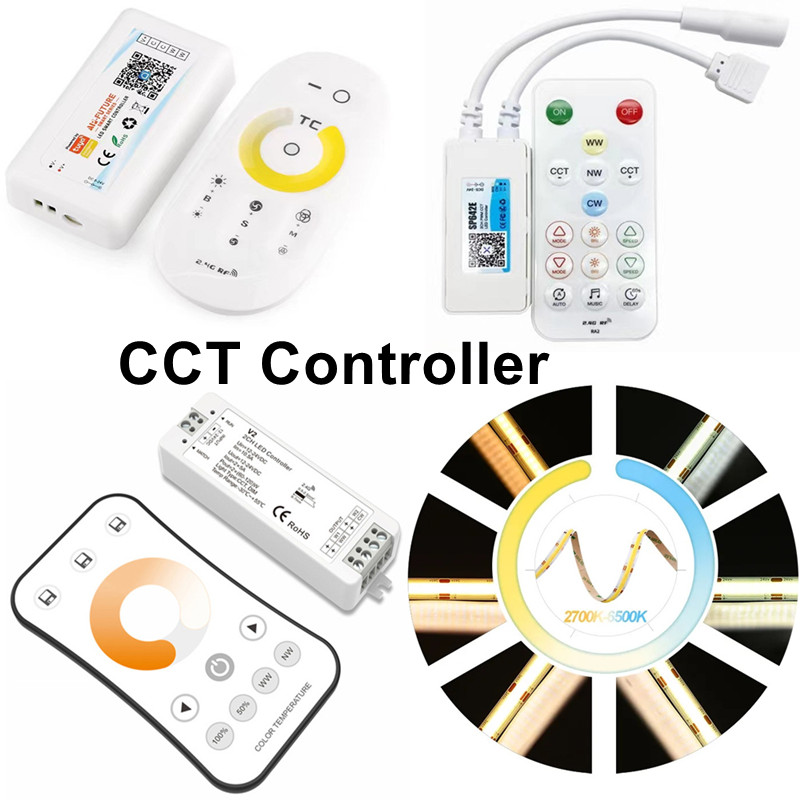 DC12V 24V Smart Controller for CCT Dual Color LED Strip Light ( 4 Types ...