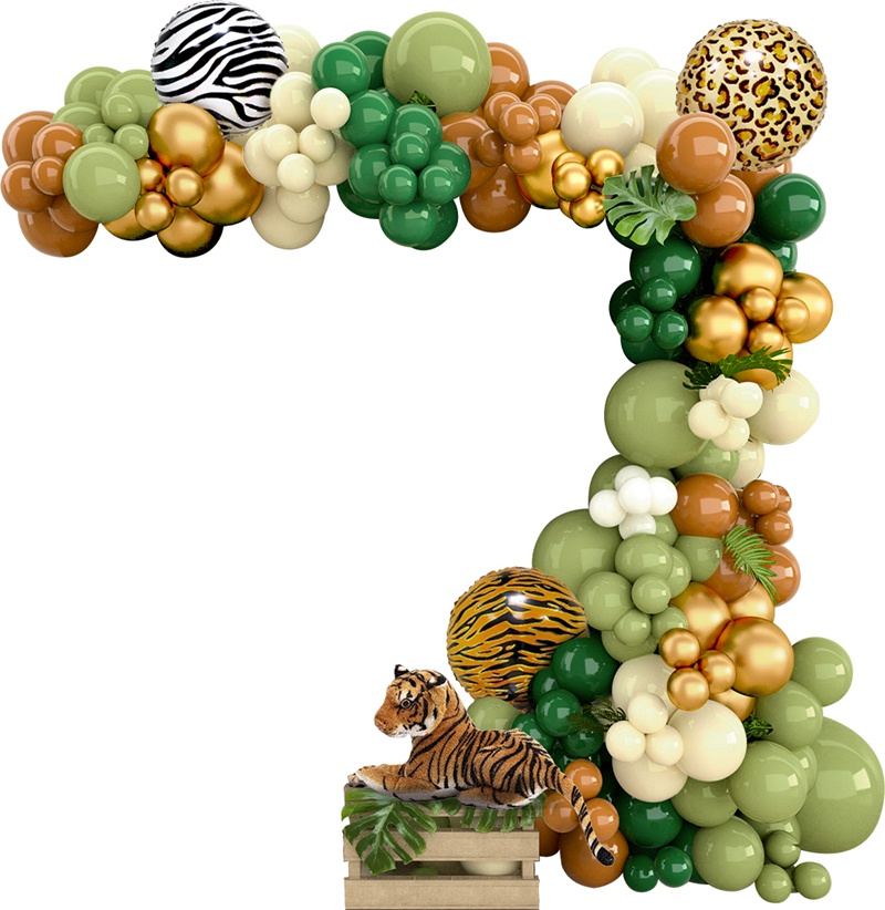 Set Forest Animals Happy Birthday Balloons Wild One Birthday Latex ...