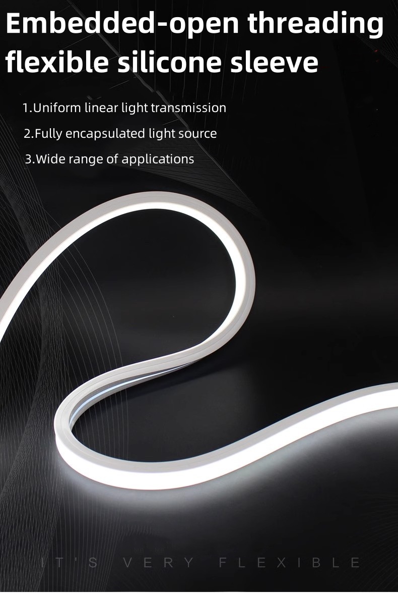 NHBH Led Line Lights Headless Lamp Wear-Free Flexible Silicone Light ...