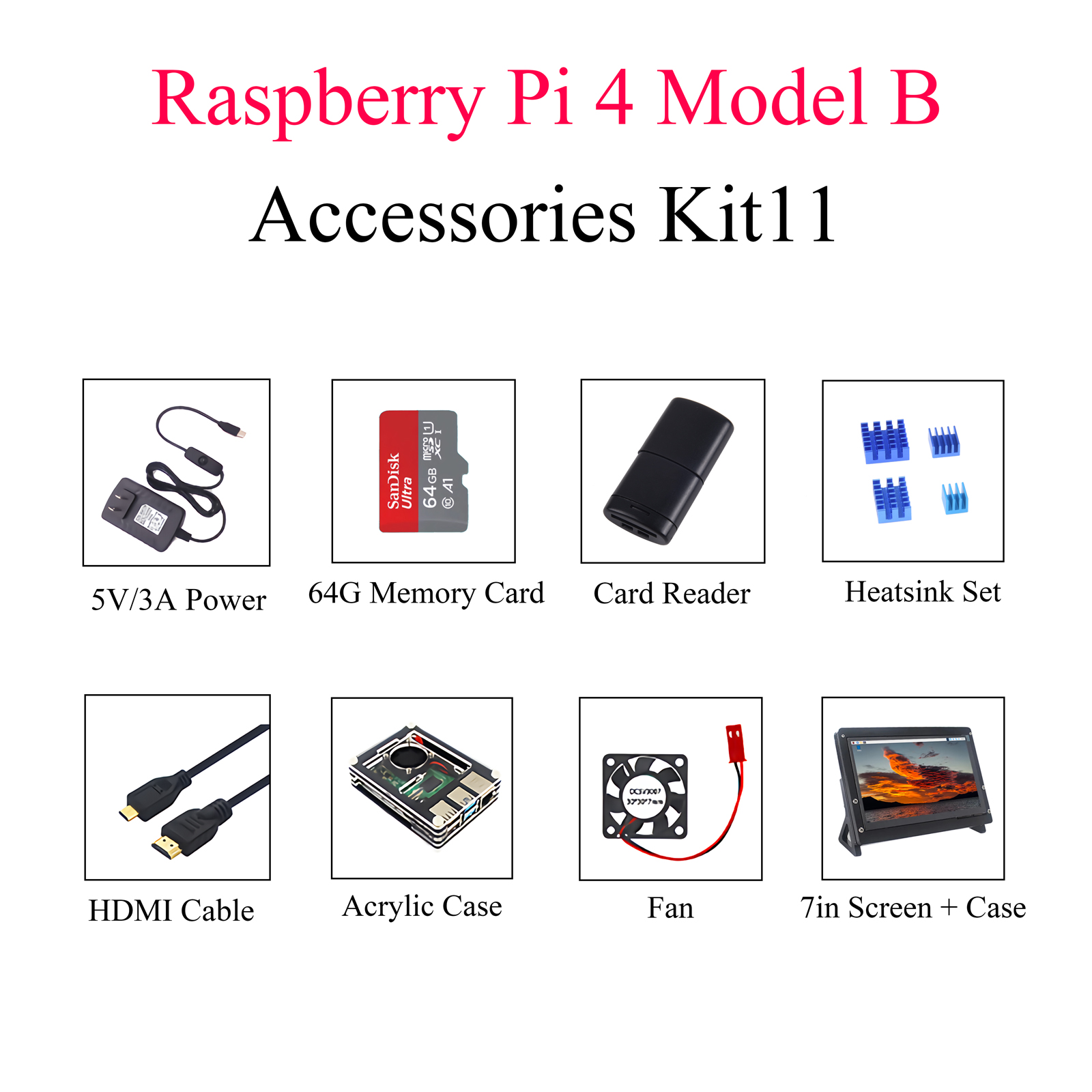 Original Raspberry Pi 4 Model B Development Board Kit RAM 2G 4G 8G 4 ...