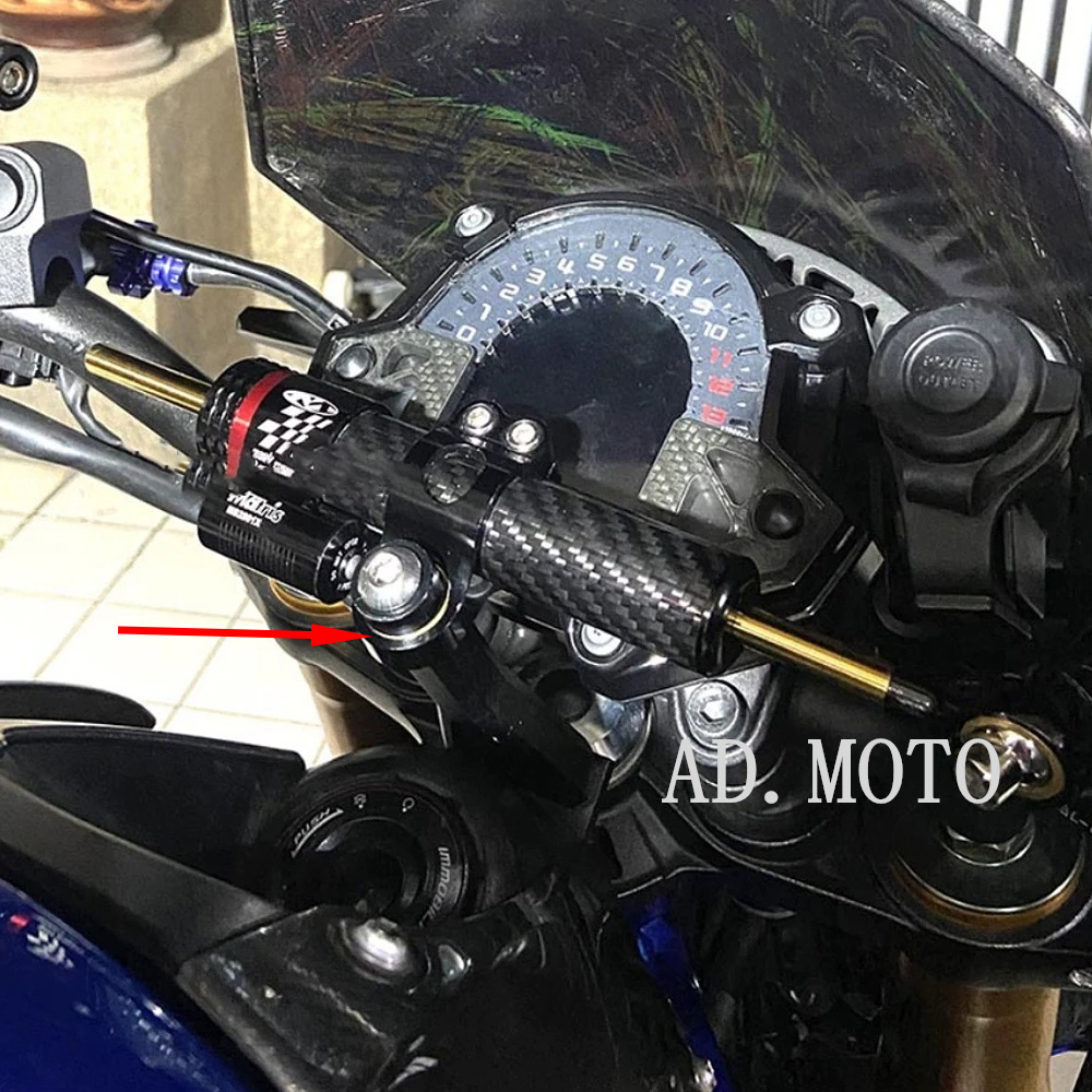 New Motorcycle Steering Stabilizer Damper and Bracket Kit Mount Support ...