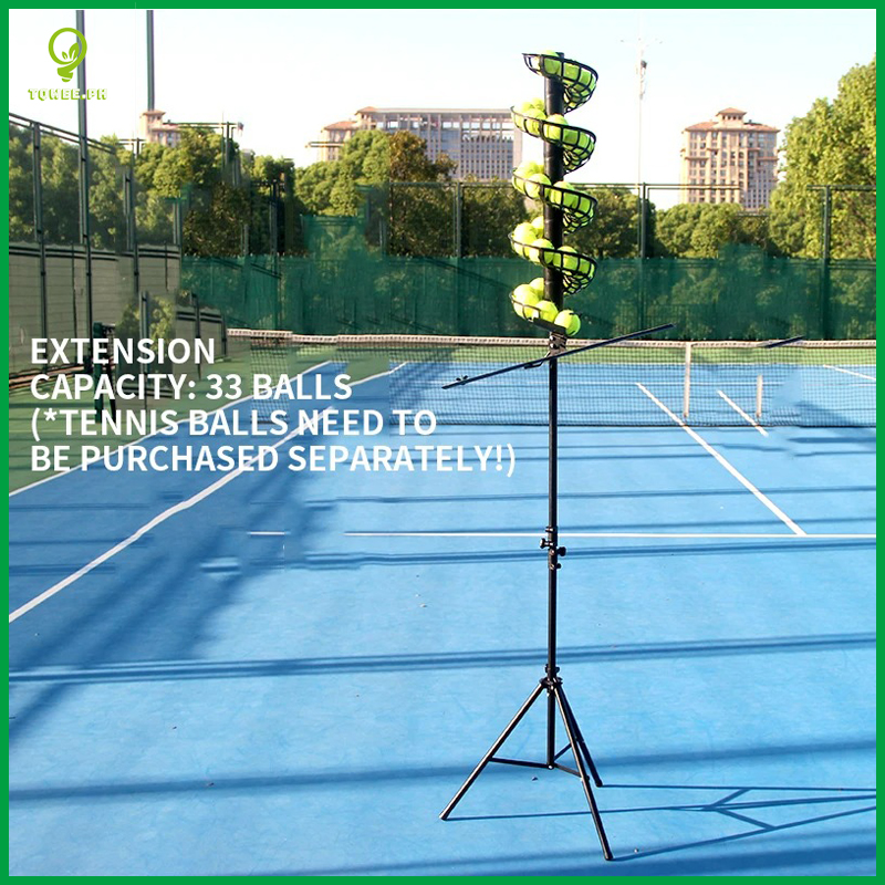 ZC Tennis Automatic Ball Machine Crash Ball Trainer Adjustable Speed ...
