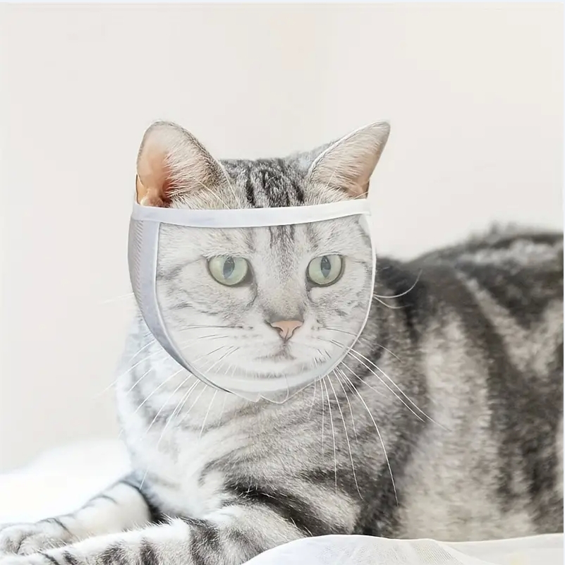 Shatterproof Transparent Cat Anti-bite Mask - Safe Grooming Solution ...