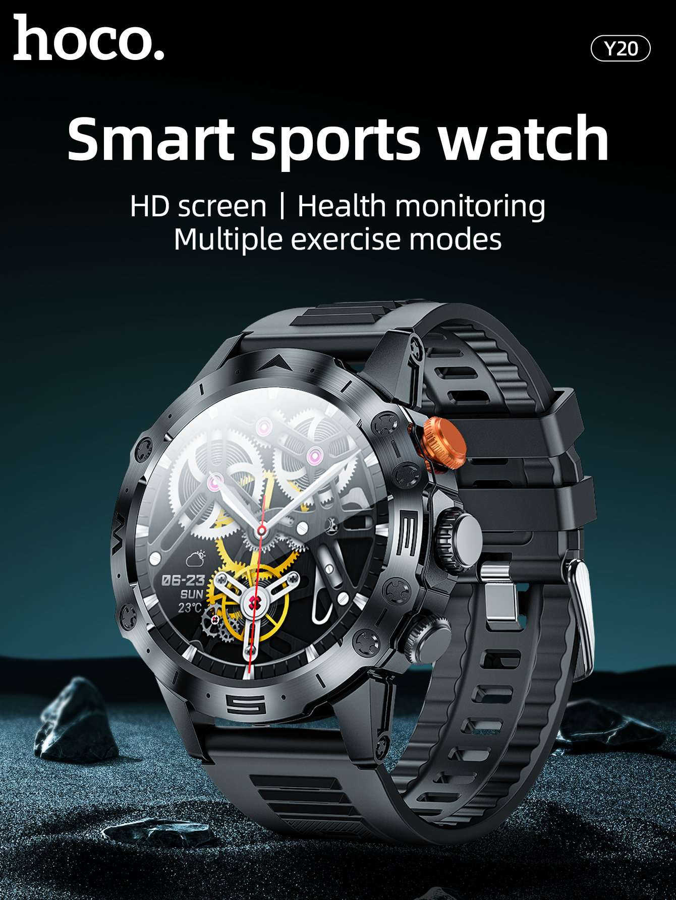 [Call Version] HOCO Y20 Smart Watch 1.53 inch Unisex Full Touch Screen ...